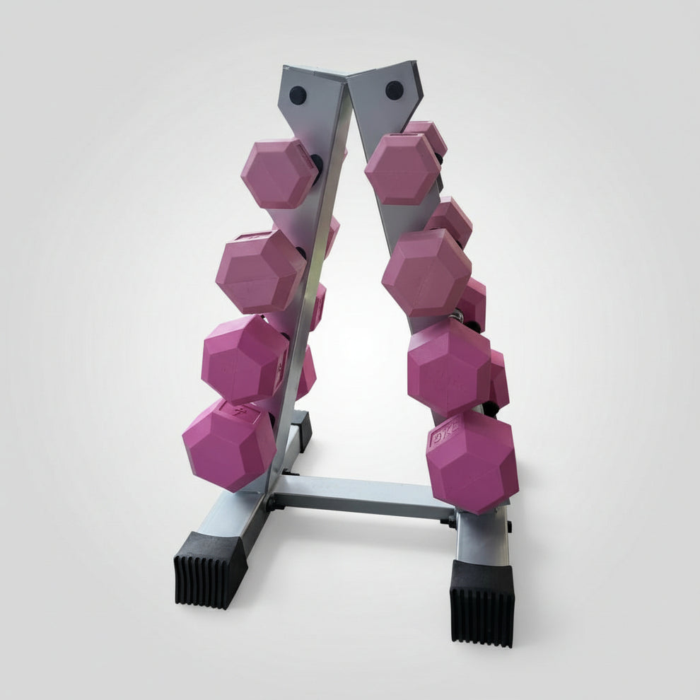 Grey A-Frame Dumbbell Rack - 4, 5 or 6 Pairs – Freyja Fit